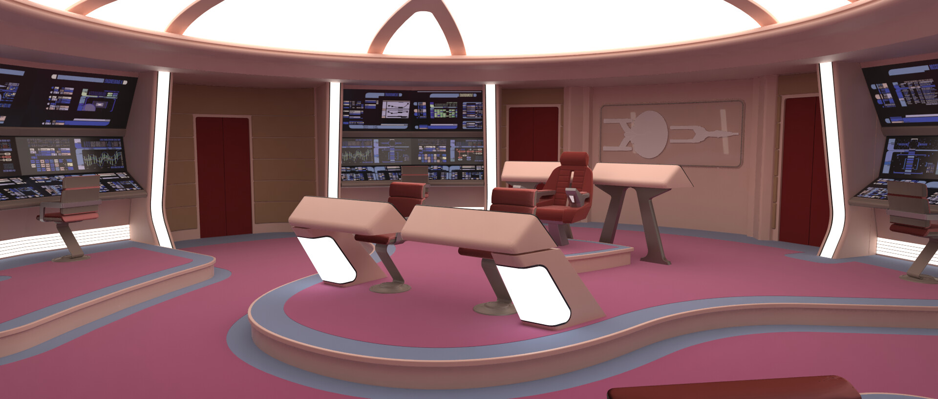 ArtStation - Star Trek TNG Cheyenne Class Bridge