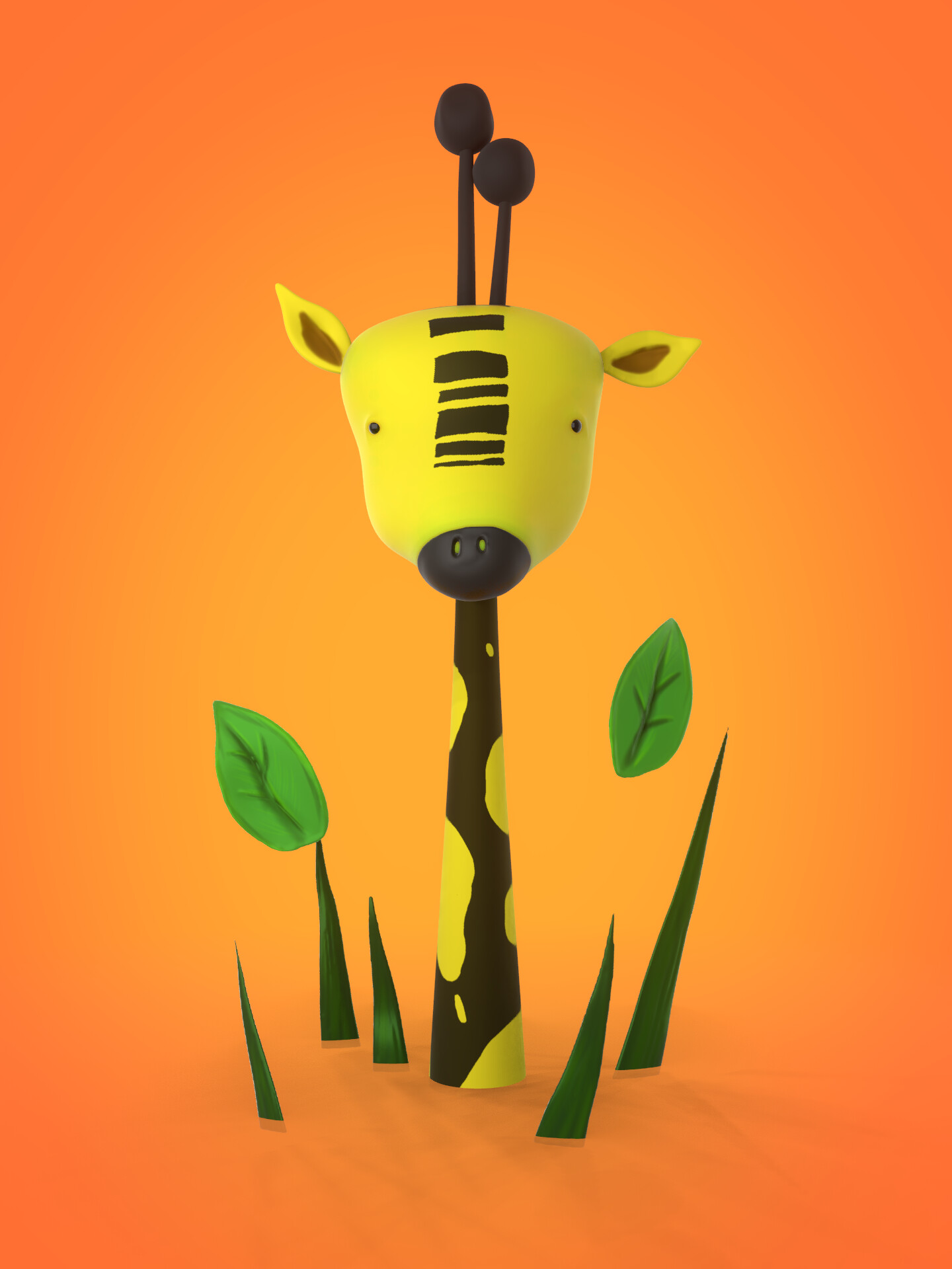 ArtStation - Stylized Giraffe