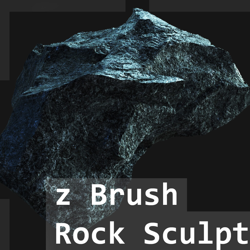 ArtStation - Quick zbrush Rock sculpt