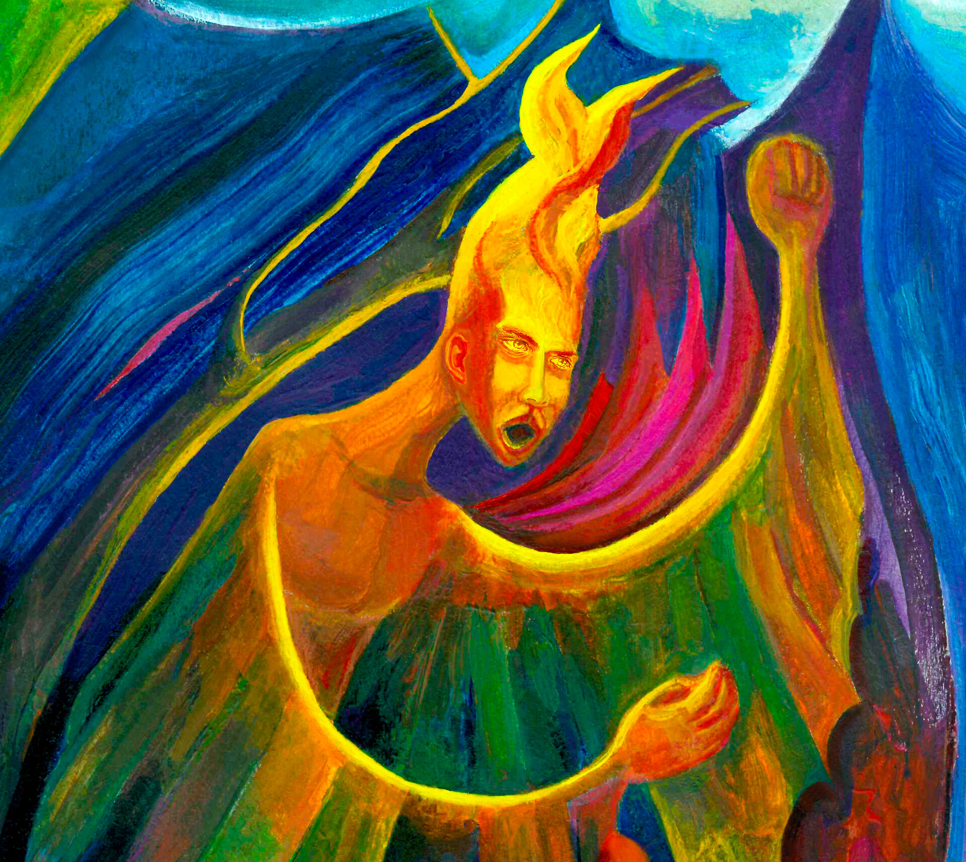 ArtStation - Al-Ifrit in the grip of his own description of the world,2018