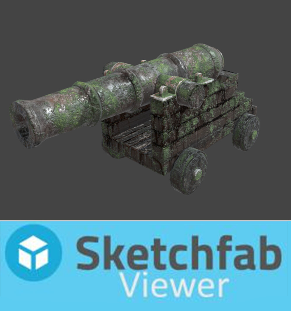 ArtStation - Textured Cannon