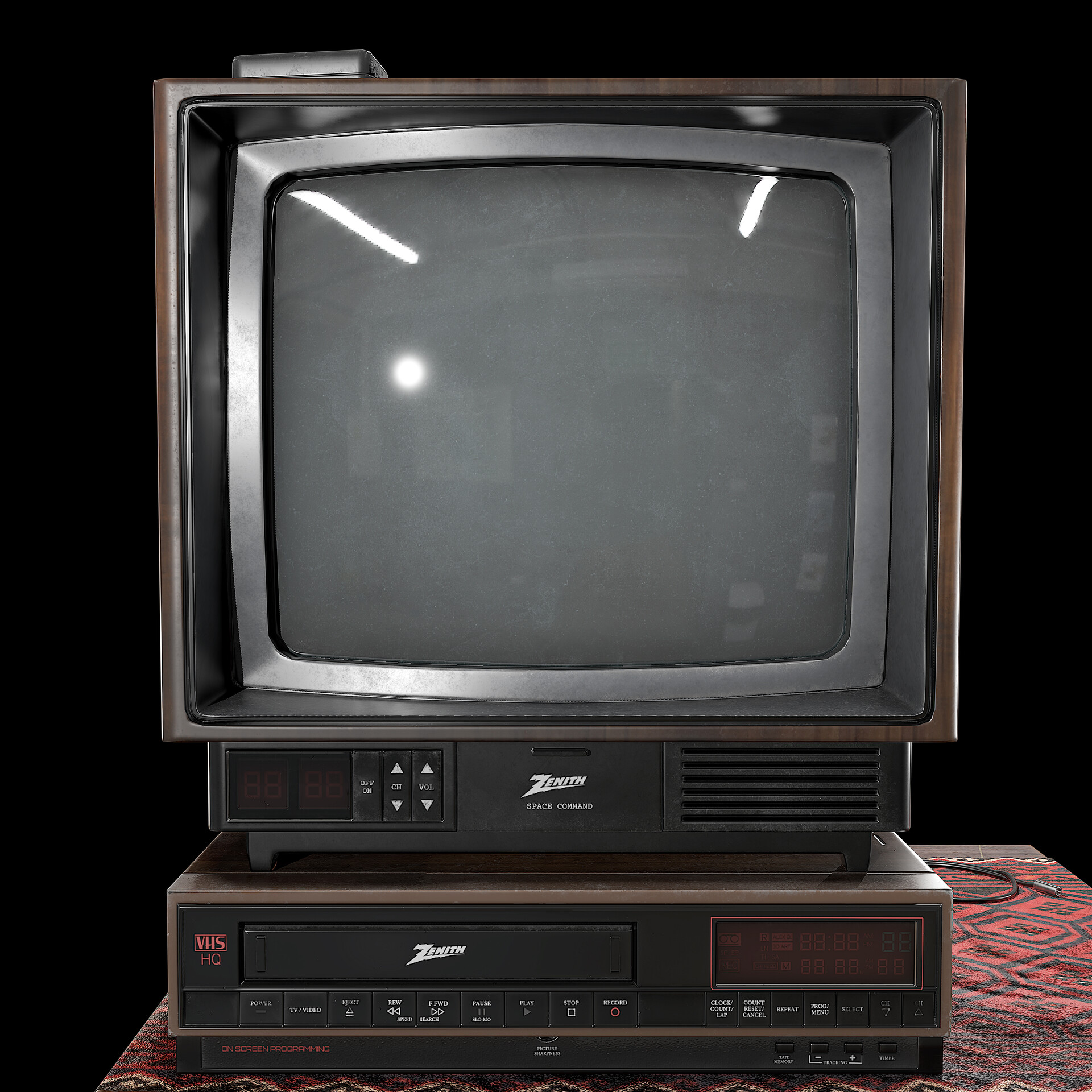 ArtStation - TV/VHS setup