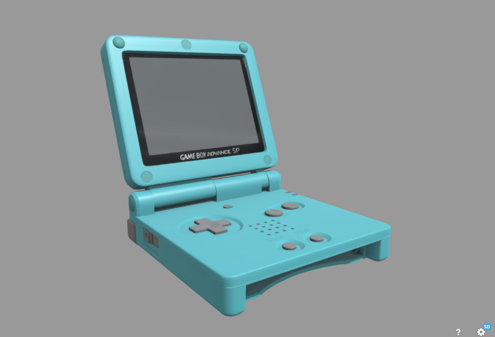ArtStation - Gameboy Advance SP Breakdown