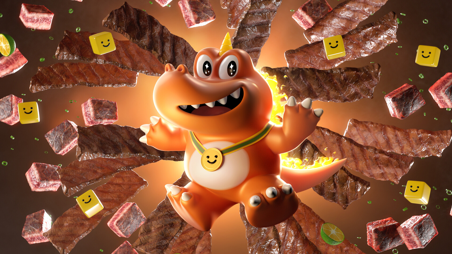 Knock-Knock Animation - 焼肉スマイル（燒肉Smile） Animation ID