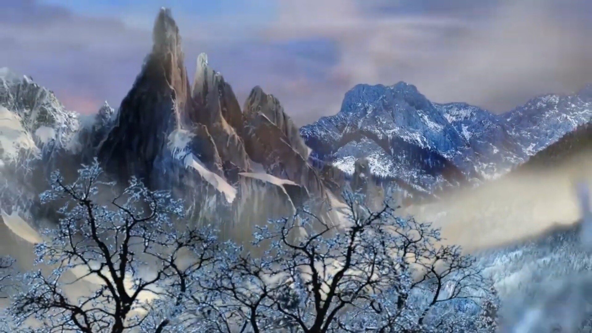 ArtStation - snow - matte painting - reel