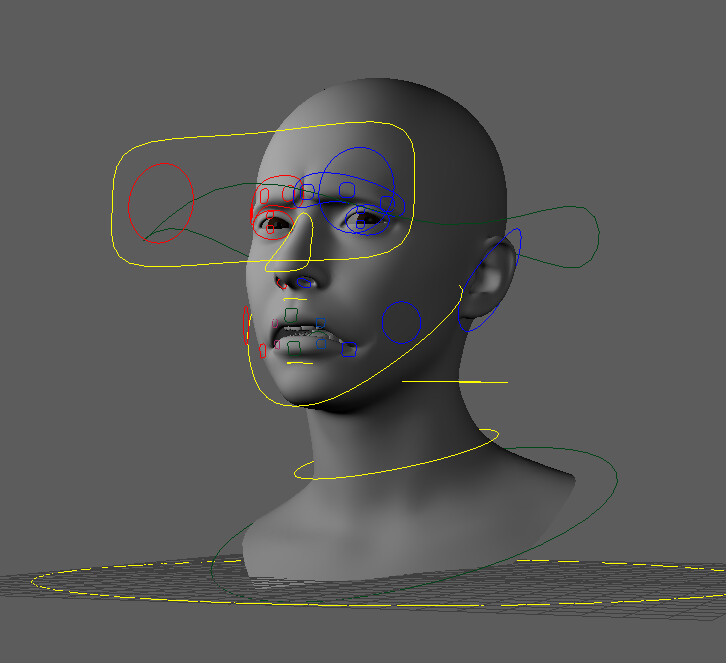 ArtStation - Joint Based Facial Game Rig
