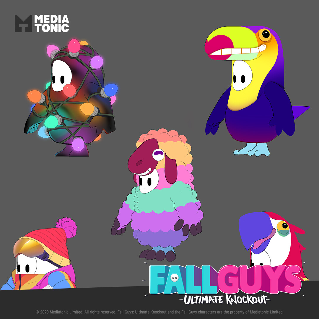 ArtStation - Fall Guys: Character costumes and base patterns.