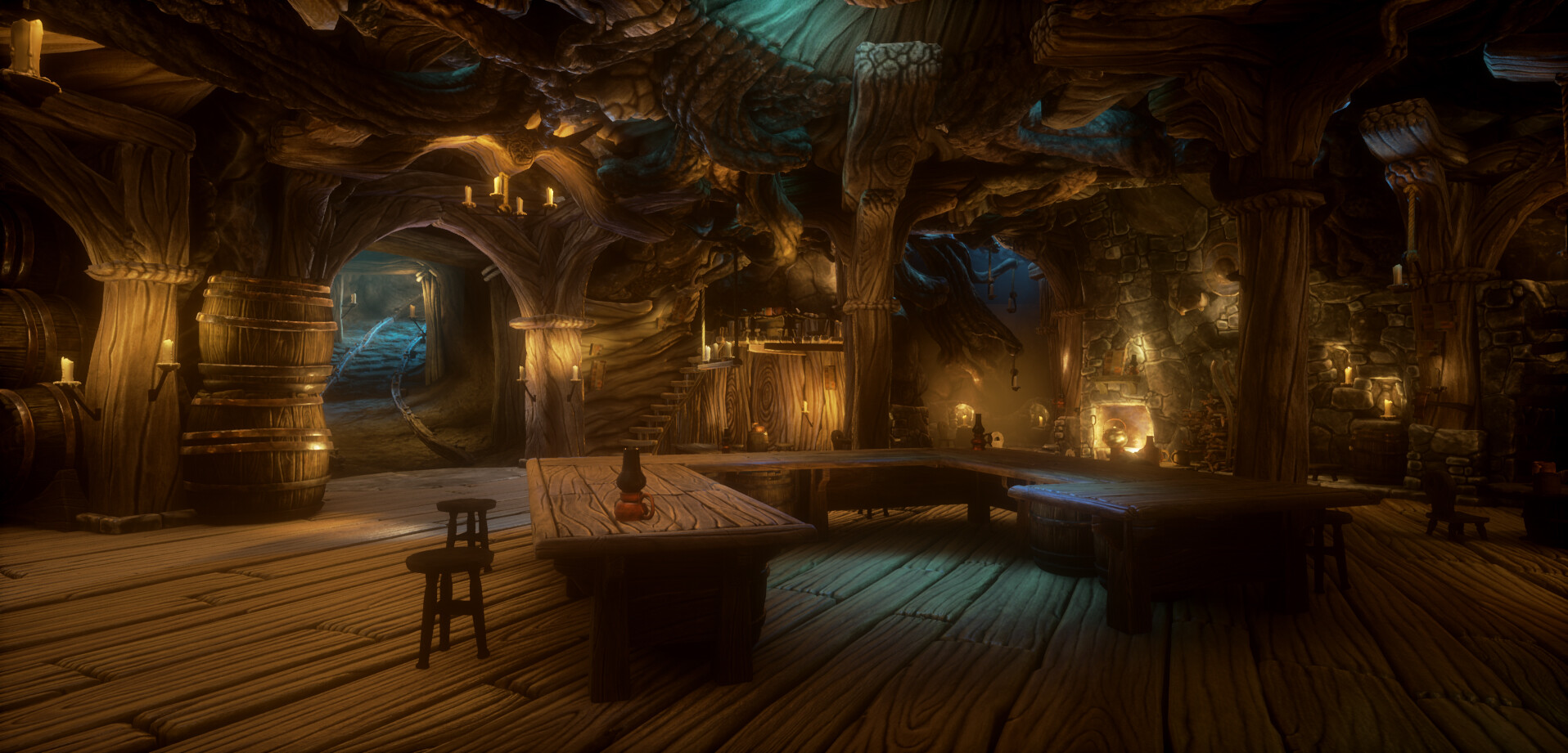 ArtStation - Gnomes & Goblins - Lighting - Pub Interior