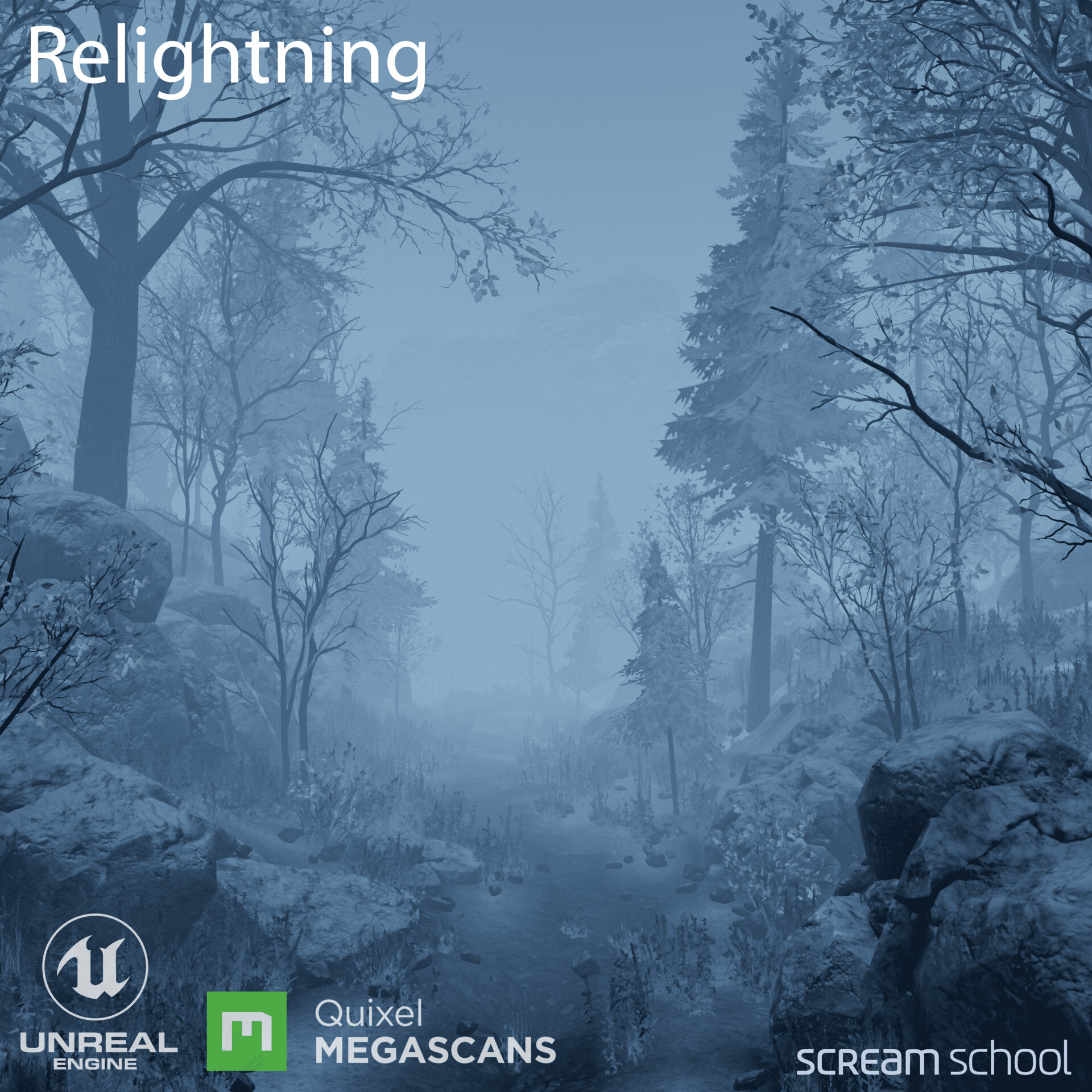 ArtStation - Fog relight. Winter map