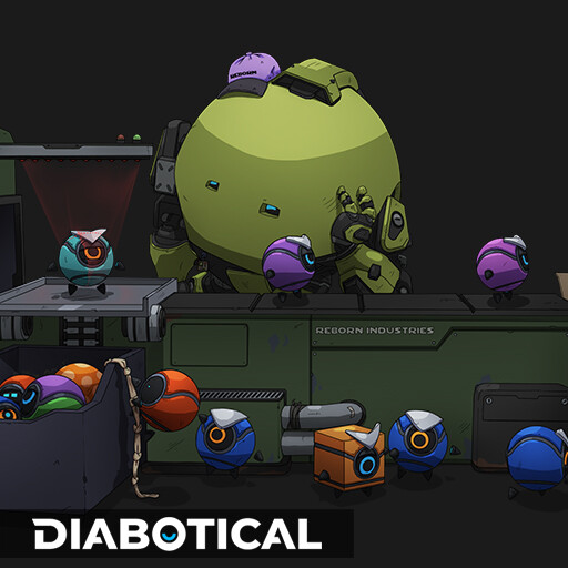 ArtStation - Factory - Diabotical ingame art