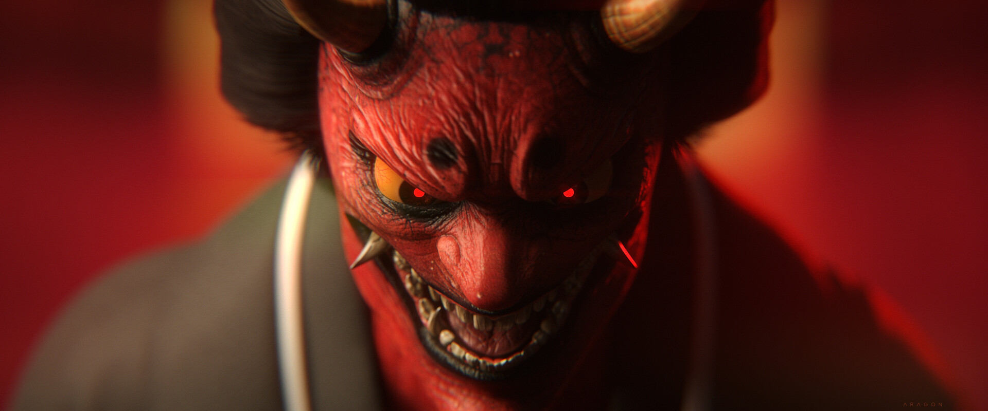 ArtStation - Geisha VS Oni