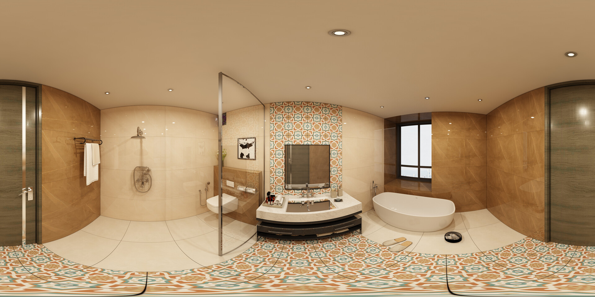 ArtStation - 360 modular bathroom design