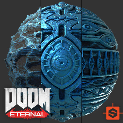 ArtStation - Doom Eternal wraith materials