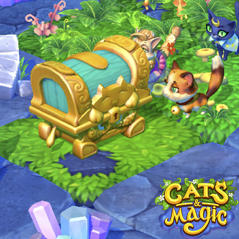 ArtStation - Cats&Magic: Golden Chest