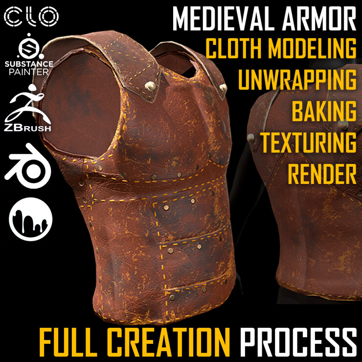 ArtStation - Tutorial. Medieval Armor Full Creation Process.