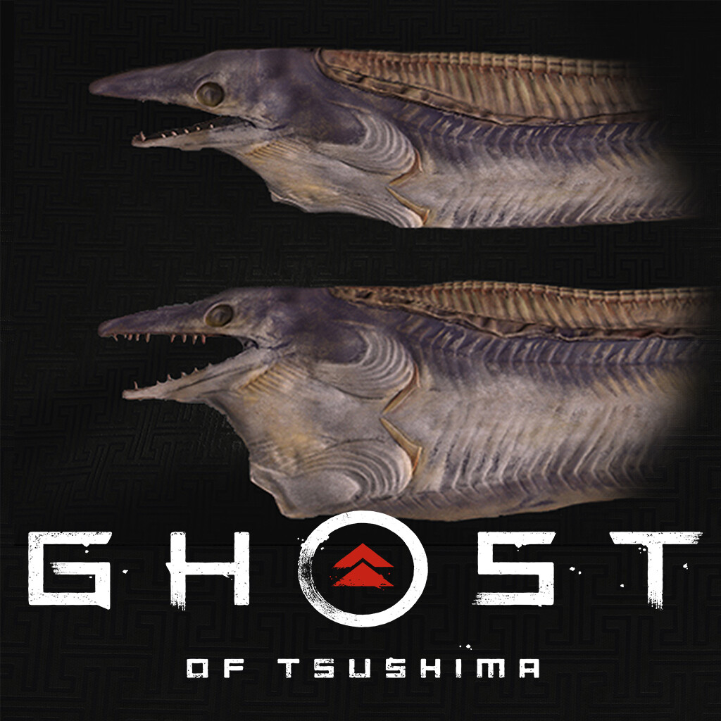 ArtStation - Ghost Of Tsushima : Props (Drying_eel_Fish)