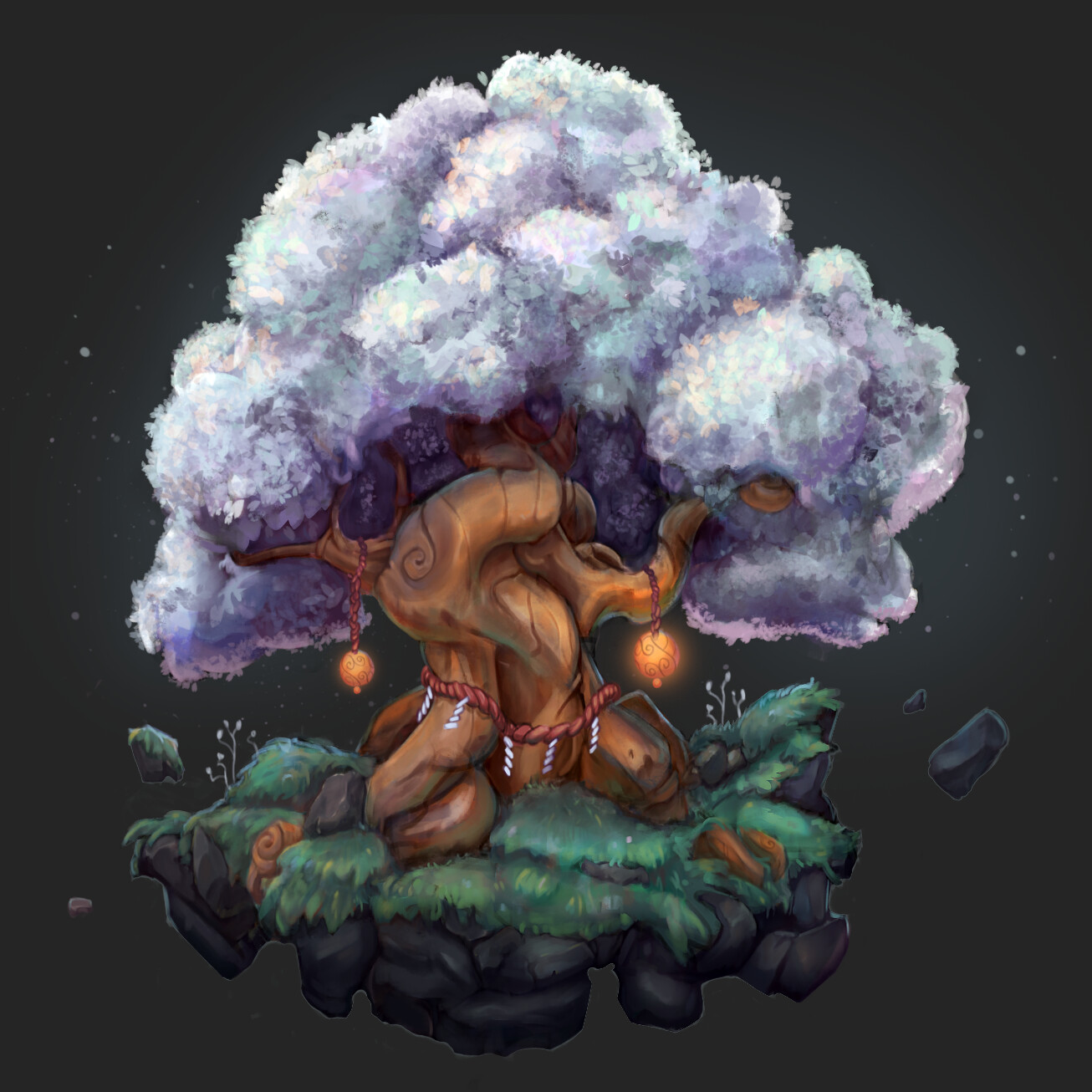 ArtStation - Magical 2.5D Tree, Félix Havrenne