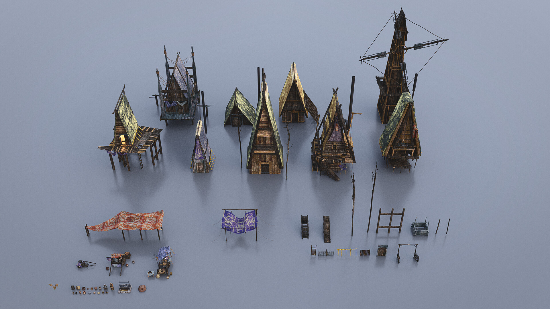 ArtStation - Fantasy Houses Kit