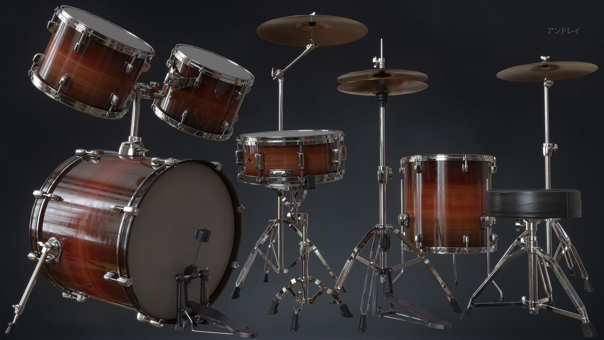 ArtStation - Drum set