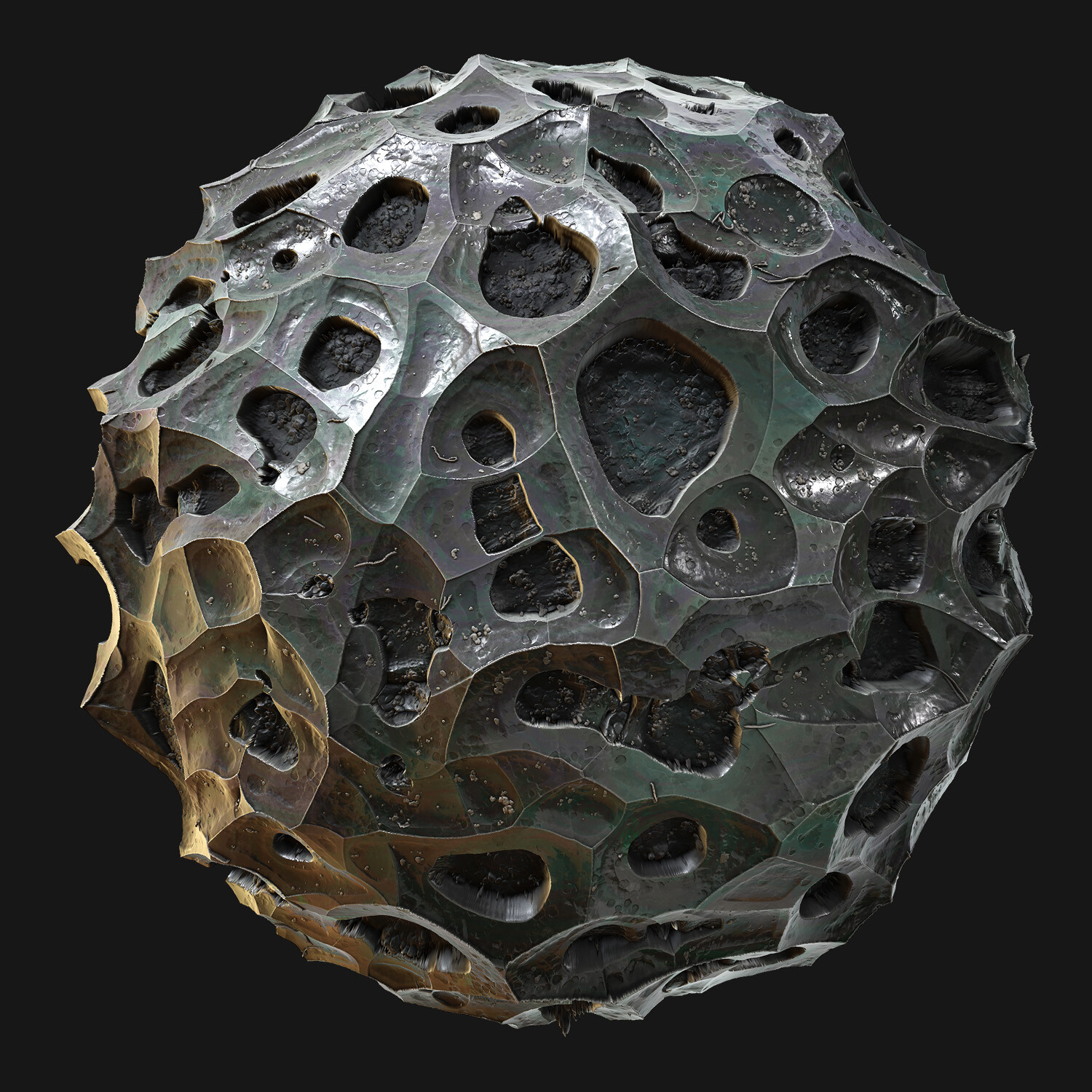 ArtStation - Substance Source - Porous Stone Mesh Concretion