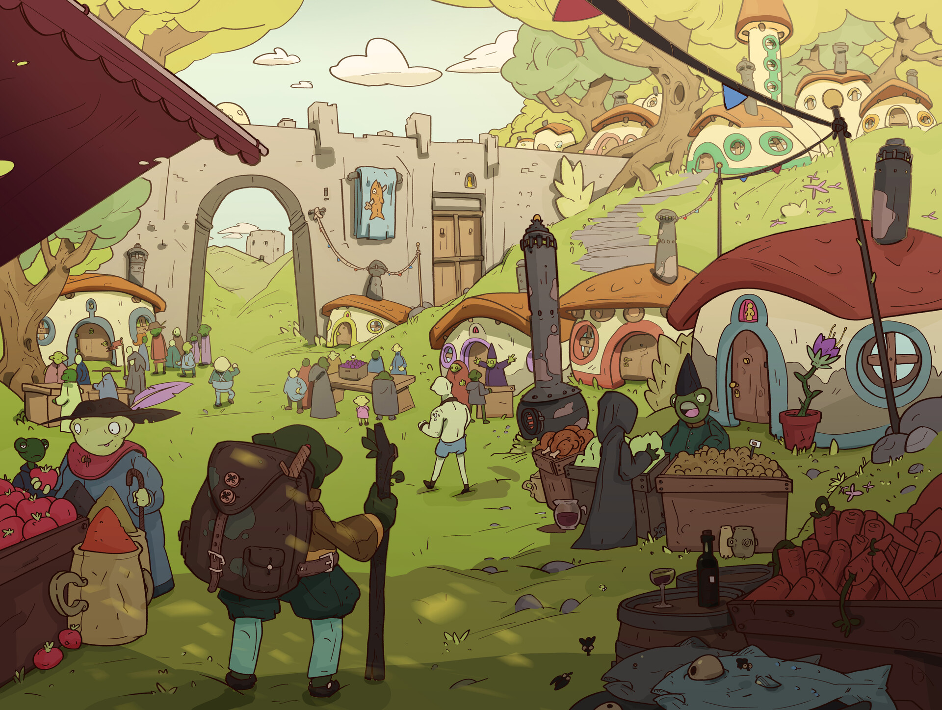 ArtStation - Cartoon knight's world project