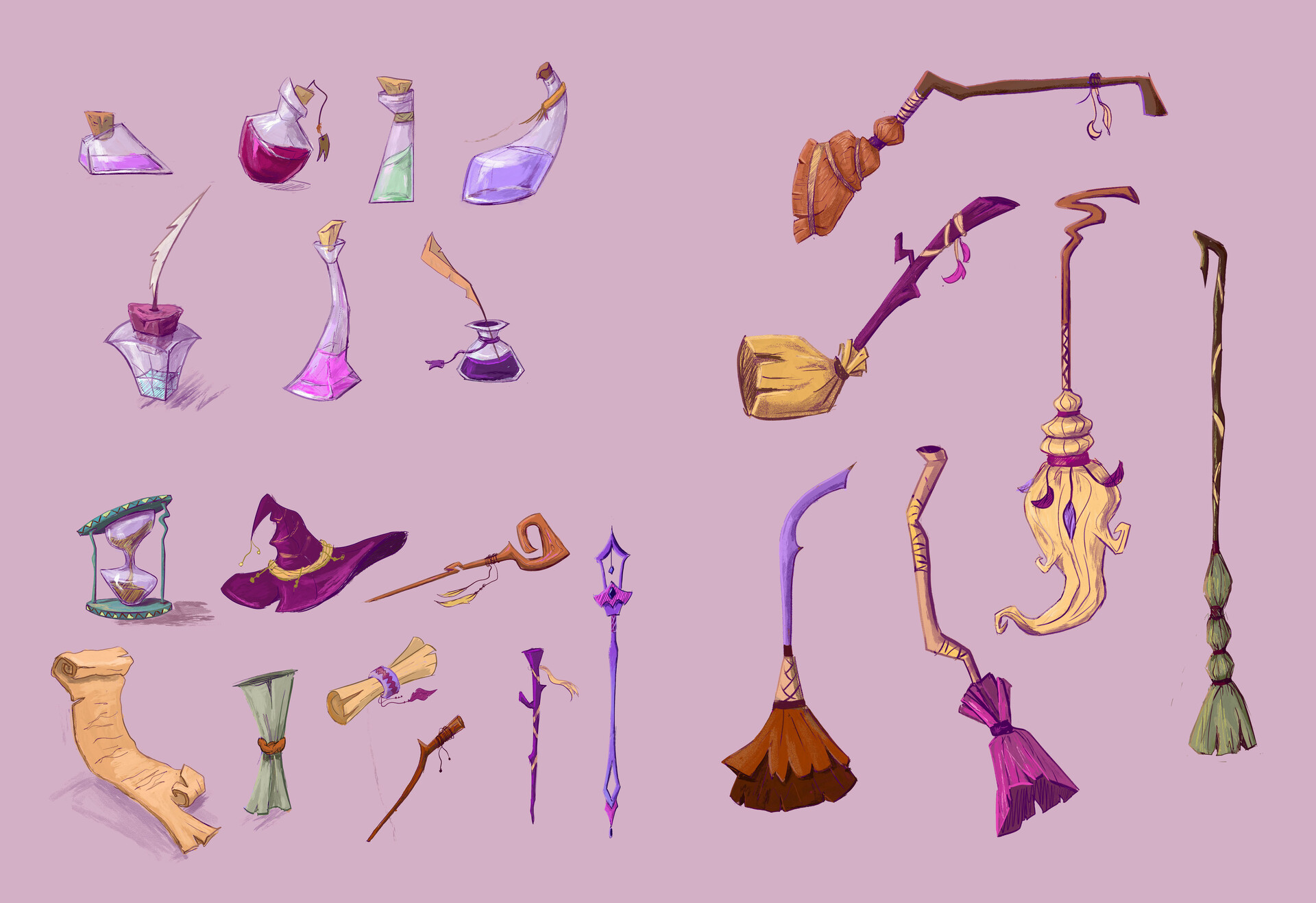 ArtStation - Witch's props