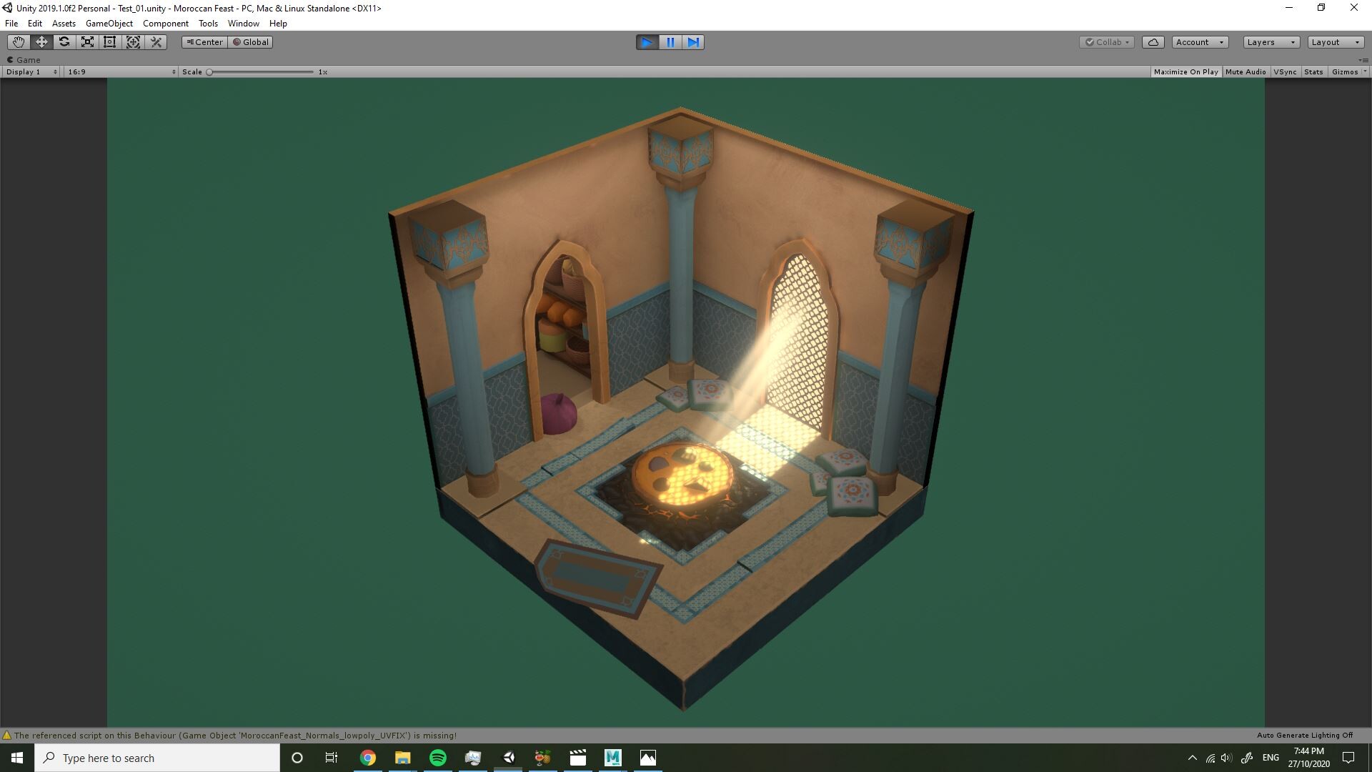 ArtStation - Moroccan Inspired Interior - Unity Diorama