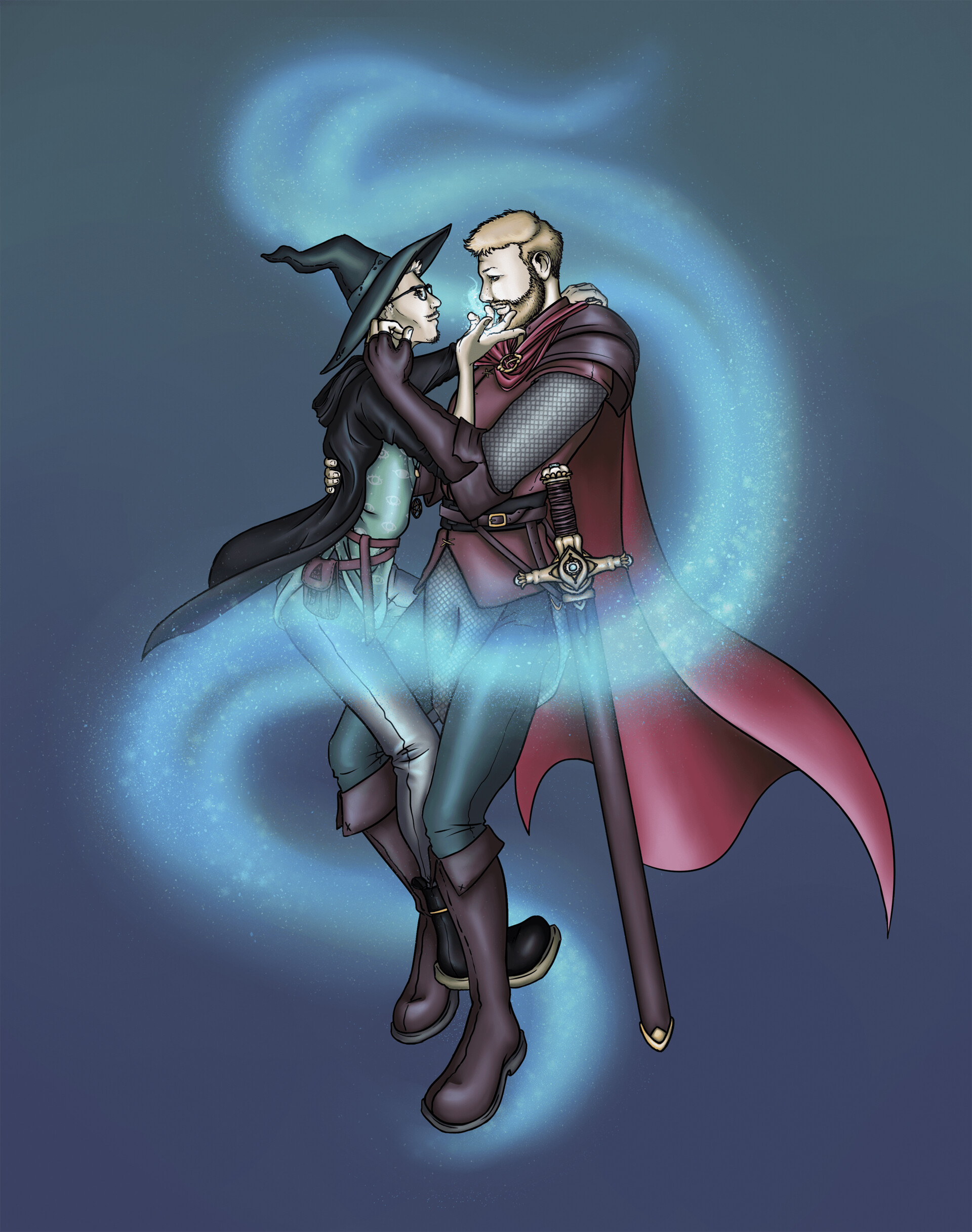 ArtStation - The Witch And His Knight