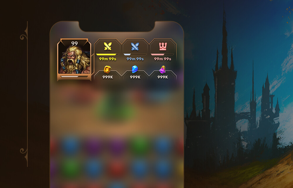 ArtStation - MID-CORE RPG MOBILE GAME UI DESIGN