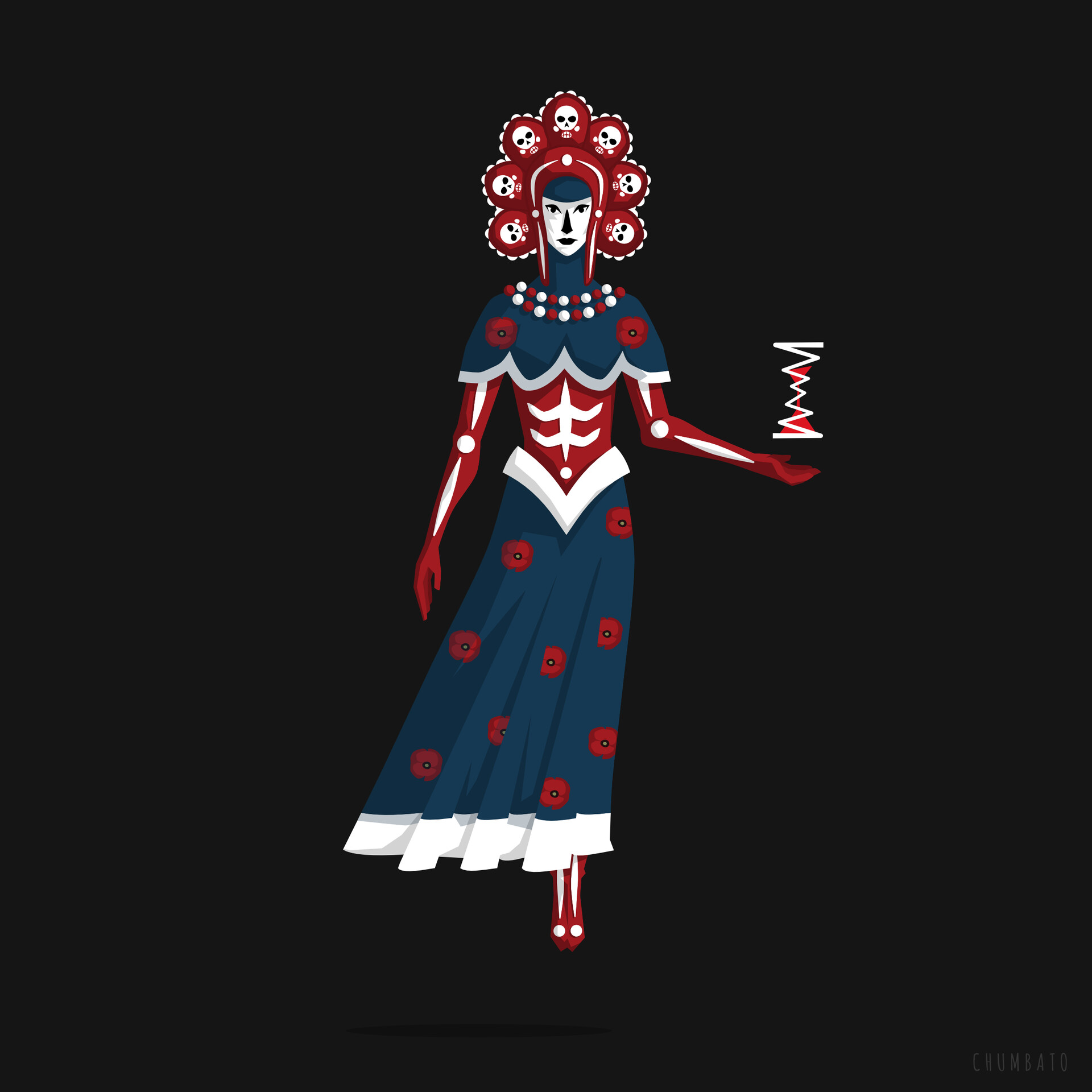 ArtStation - Morta The Goddess of Death is here, She says hello.