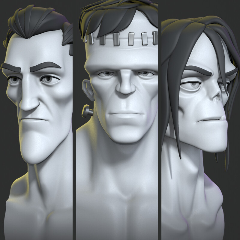 ArtStation - Cartoon monsters base mesh