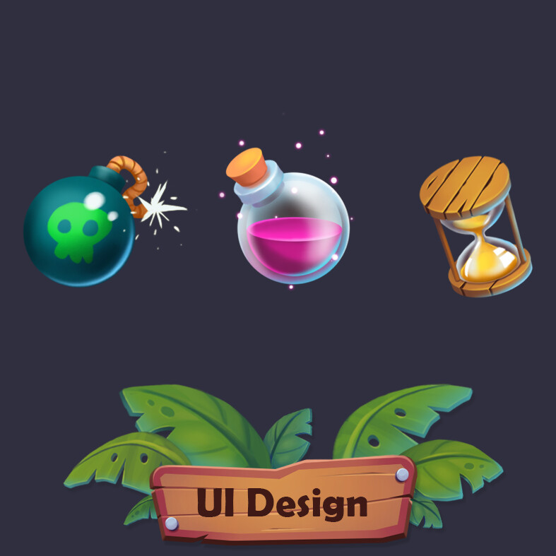 ArtStation - Match 3 Game UI Design