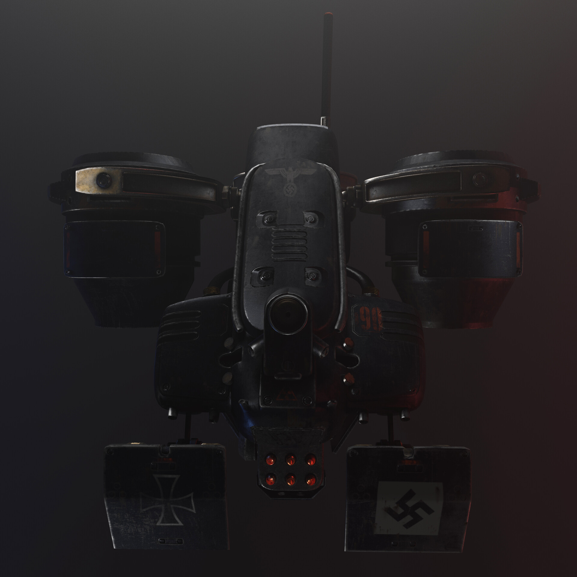 ArtStation - Wolfenstein the new collosus drone.