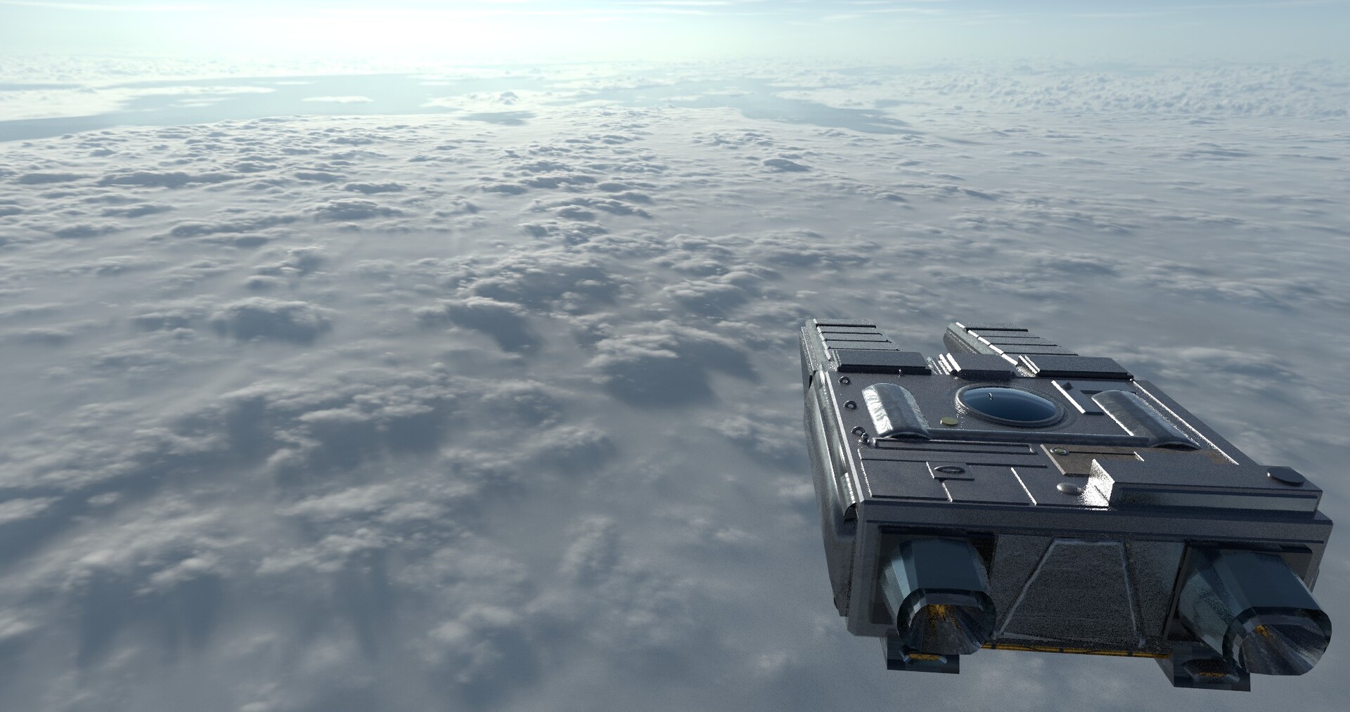 ArtStation - Tug Spaceship