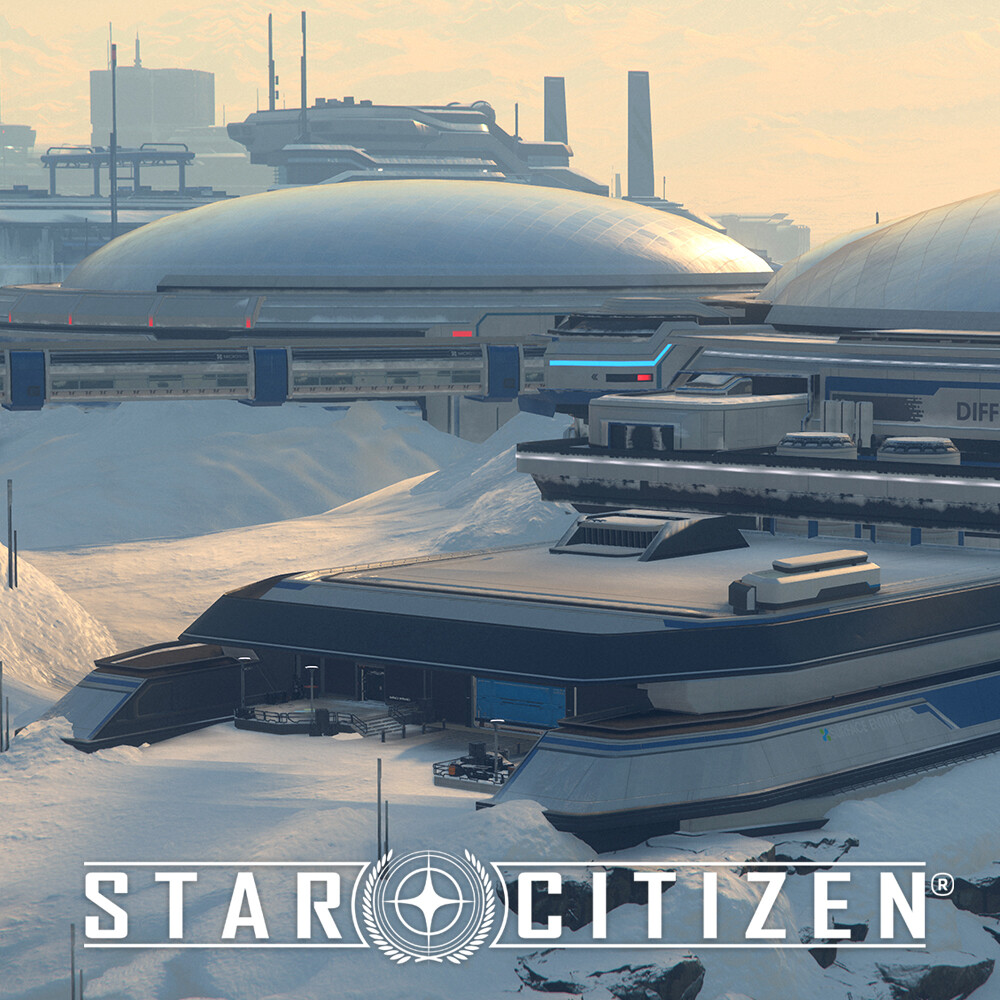ArtStation - Star Citizen - High Tech Surface Entrance