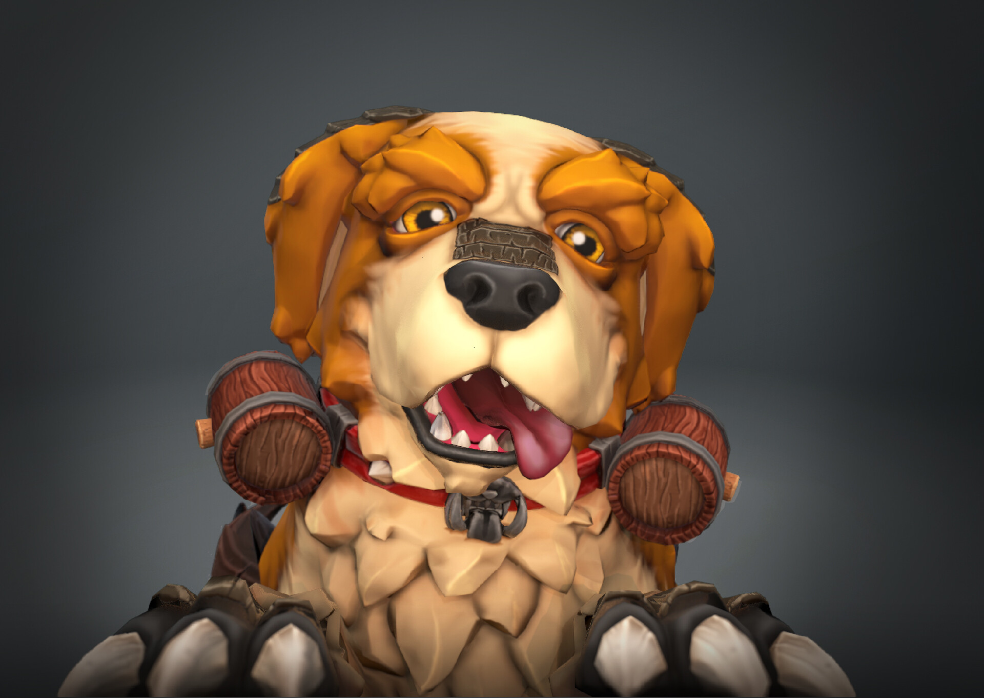 ArtStation - Barrel the St. Beernard - Giant Mount Dog