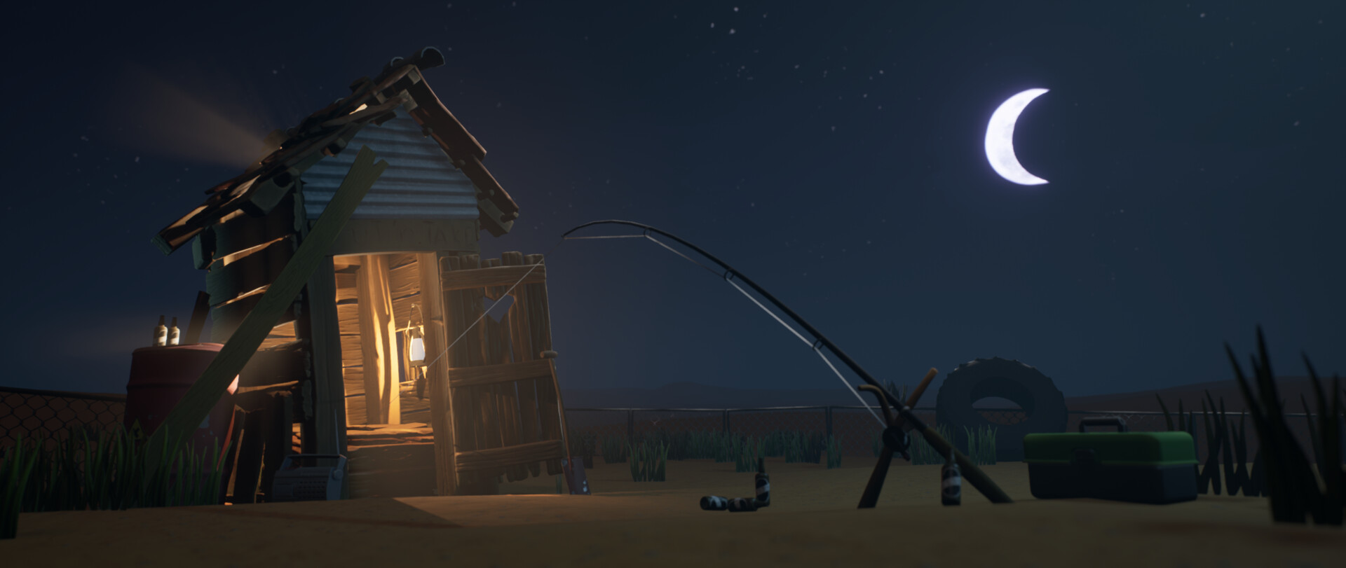 ArtStation - Late Night Fishing