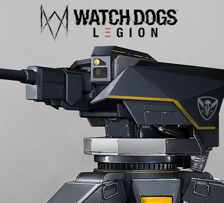 ArtStation - WATCH DOGS LEGION - Sentry Turret