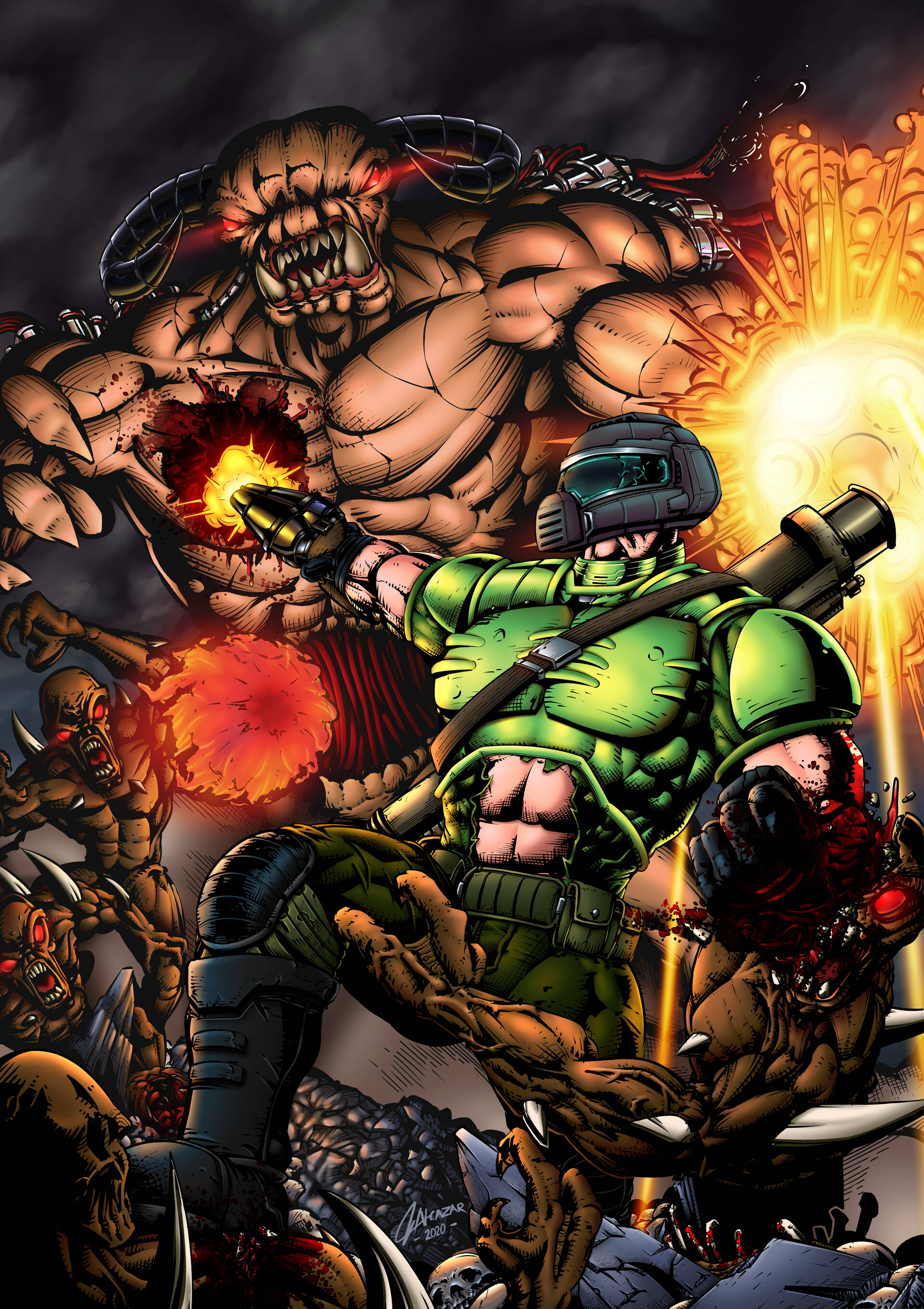 ArtStation - Doom E4M7: And Hell Followed