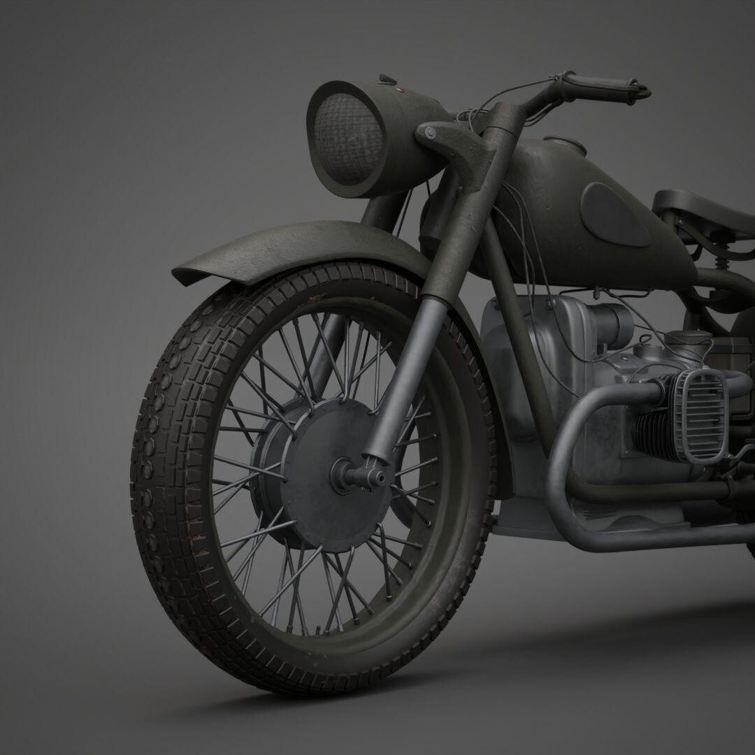 ArtStation - Soviet Military Bike (K750)