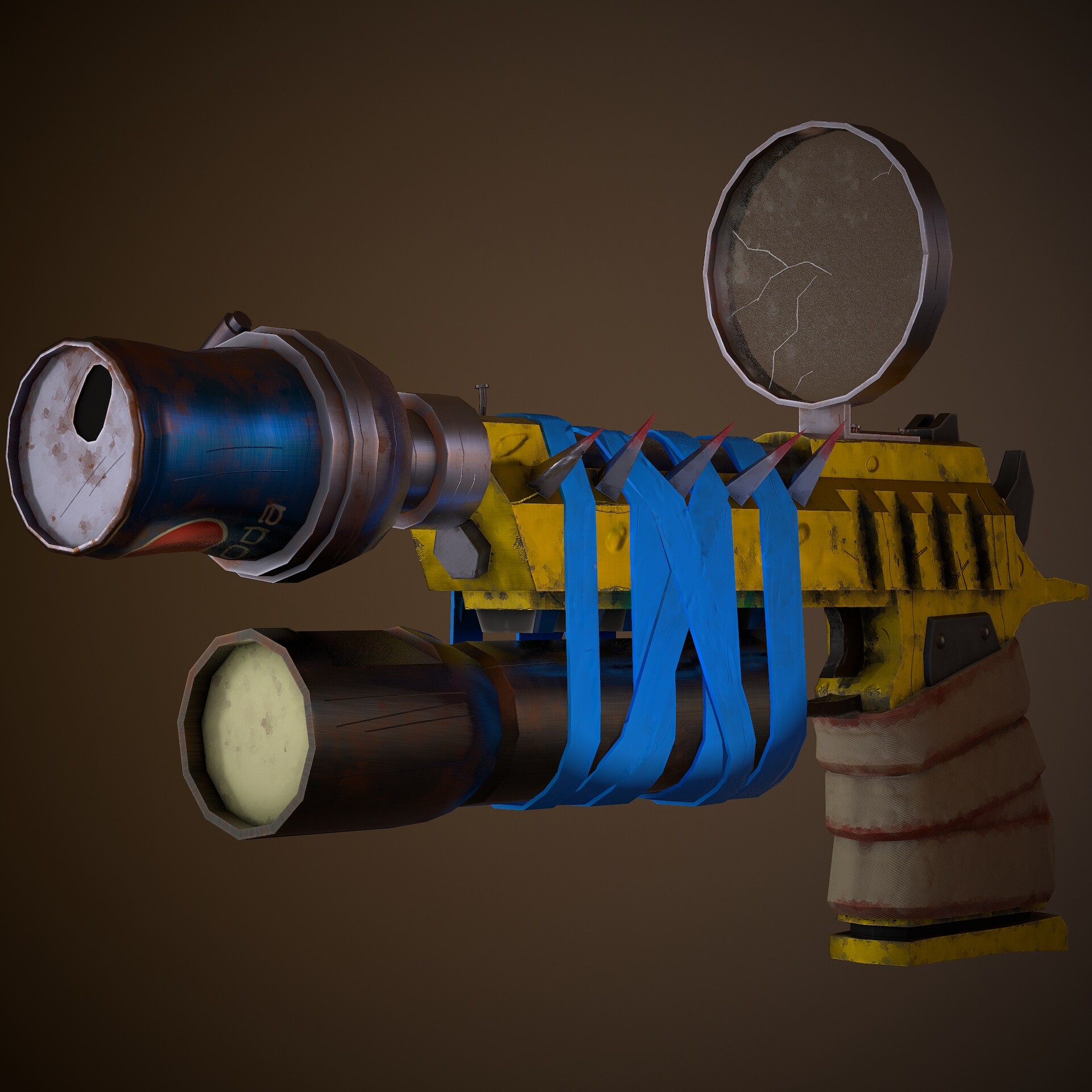 ArtStation - Stylized Post-Apocalyptic Pistol