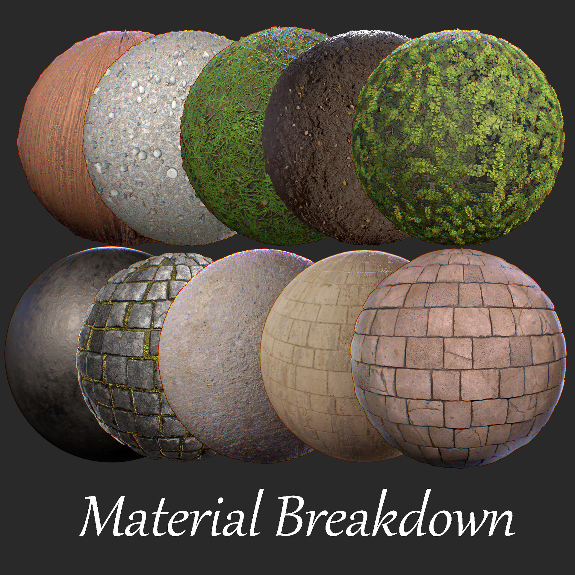 ArtStation - Gothic Cloister - Material Breakdown