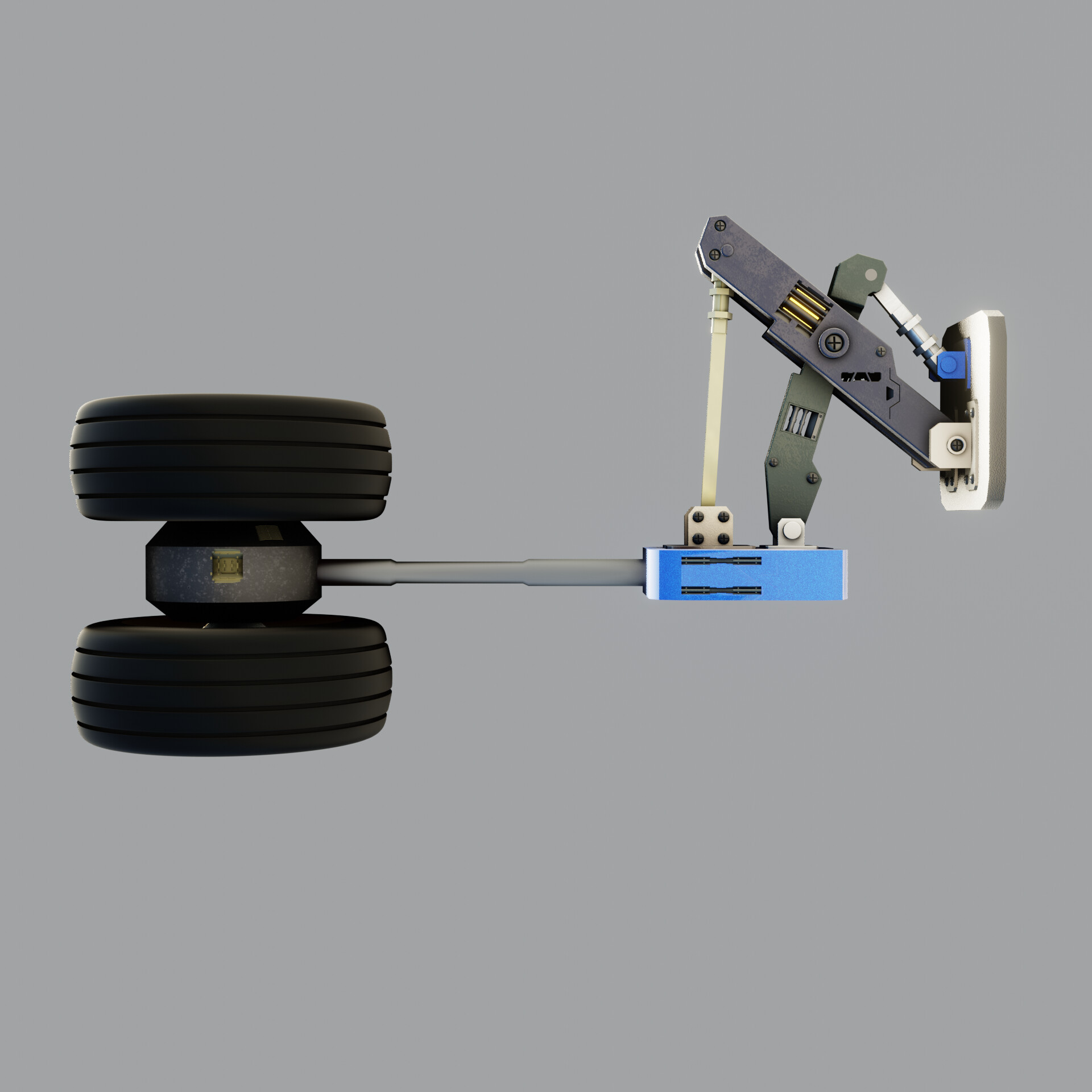 ArtStation - Aircraft wheel lift system