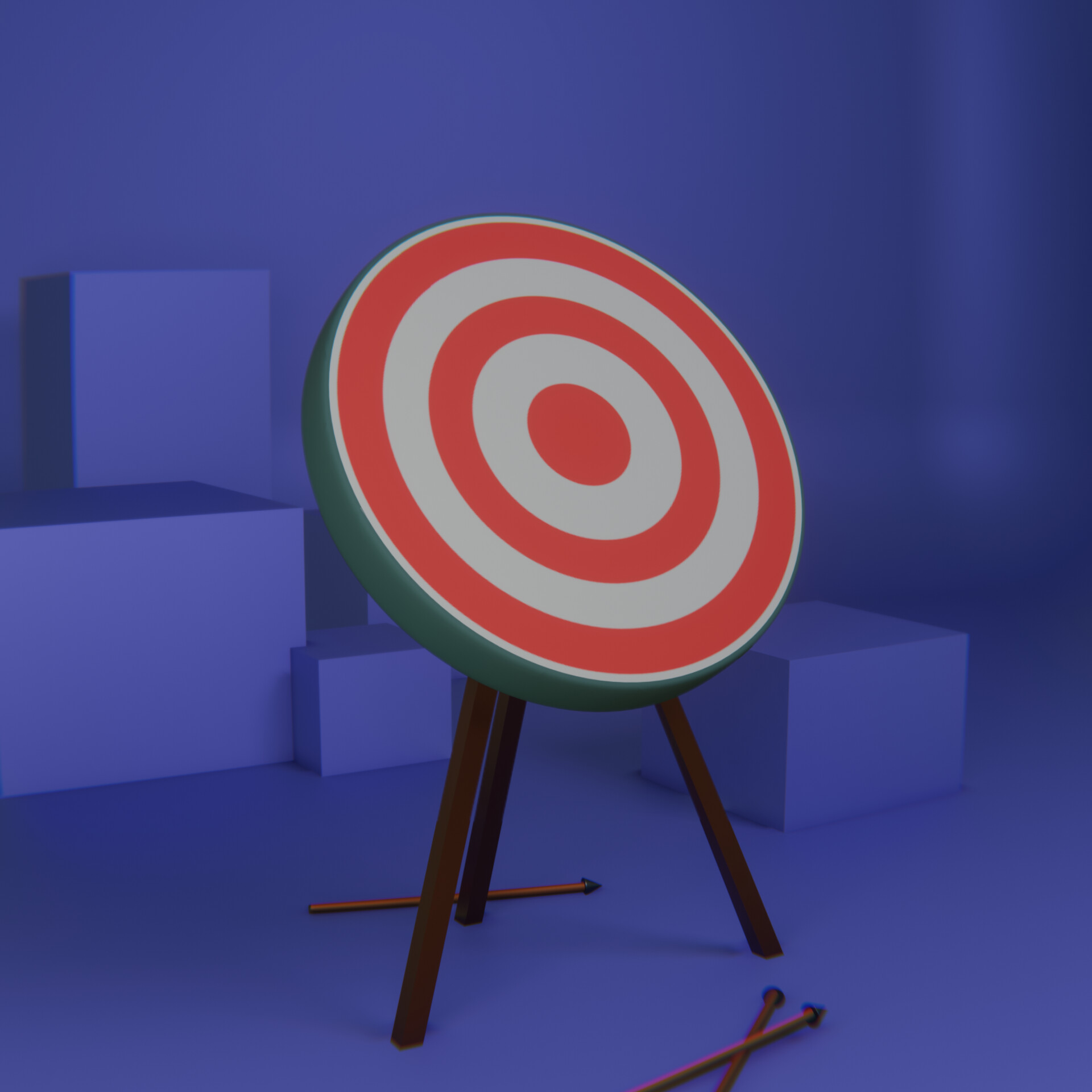 ArtStation - Target and arrows - Blender animation