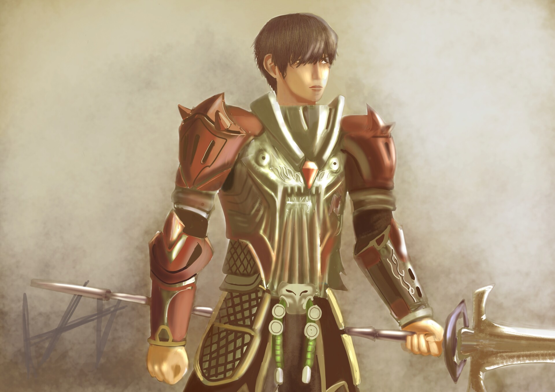 ArtStation - My original character The ultimate knight Warrior