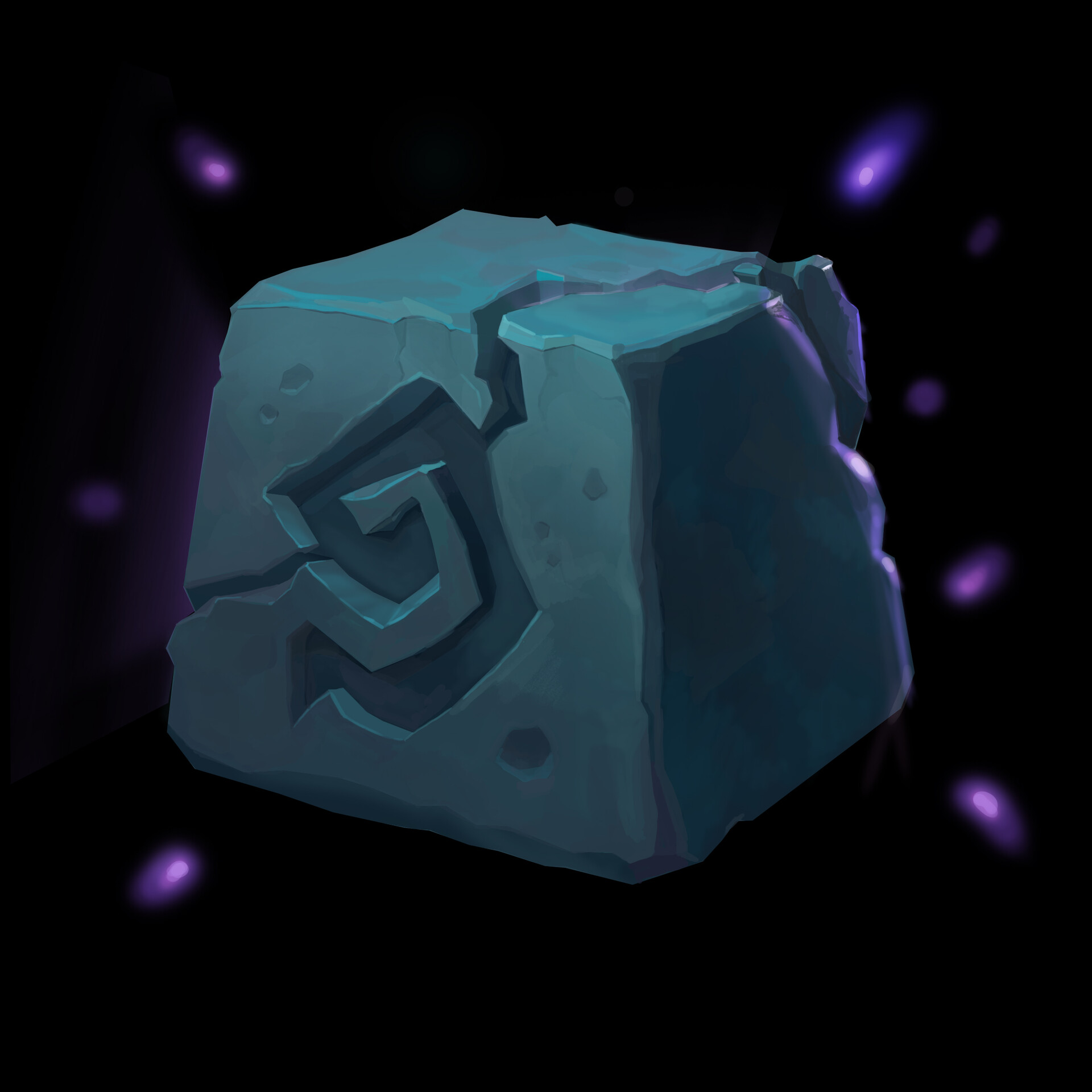 ArtStation - Magic stone (Skills up tutorial)