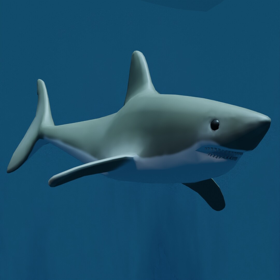 ArtStation - Shark 3D Model (rigged)