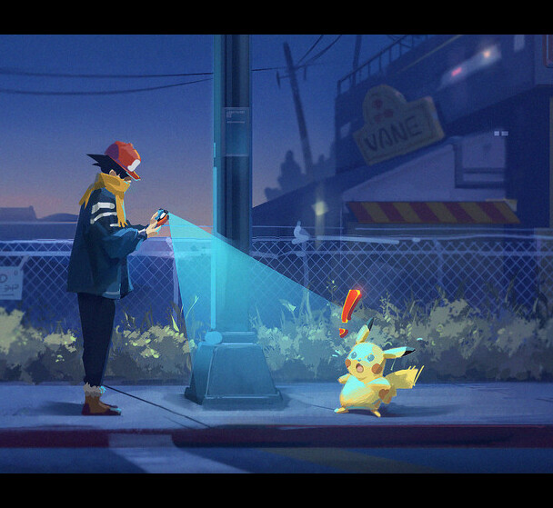 ArtStation - Pokemon night