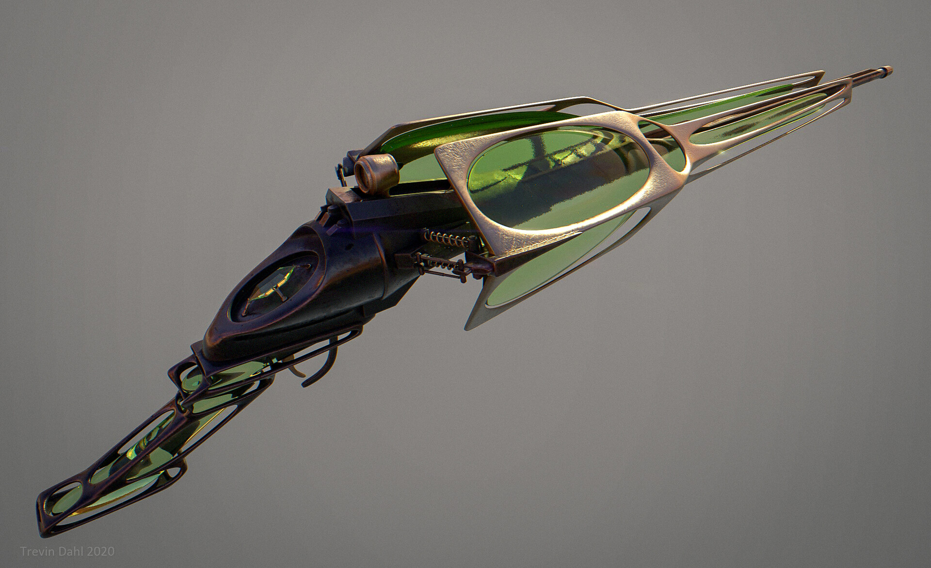 ArtStation - Retro Sci-Fi Laser Gun