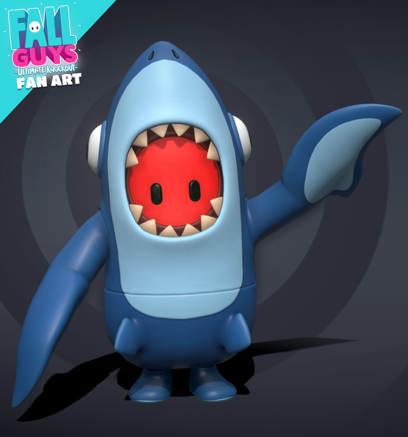 ArtStation - Fall Guys Shark Costume